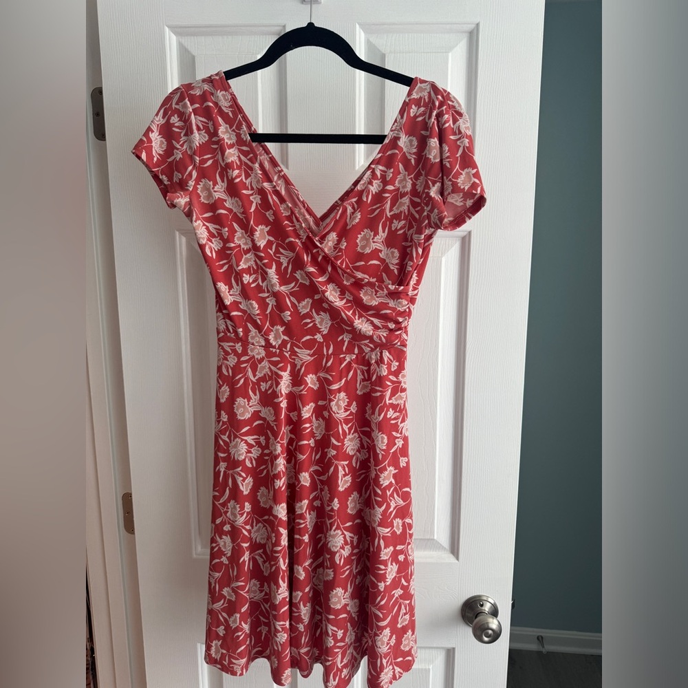 Kaileigh Dress From Stich Fix Orange And Cream | Size… - Gem